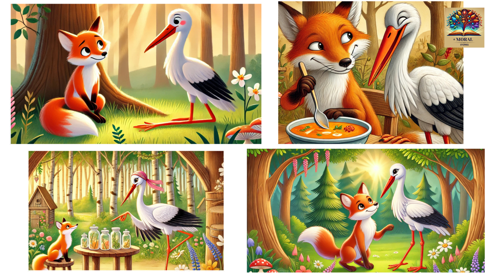 The Fox and the Stork Story – 7 Powerful Moral Lessons About Kindness ...