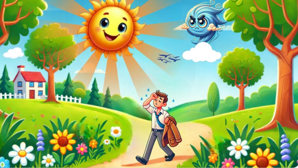 The sun and the wind – Inspiring Moral Story for Kids
