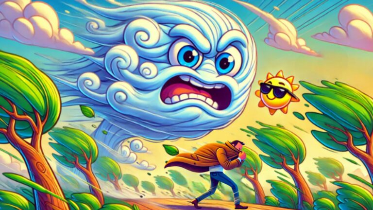 The sun and the wind – Inspiring Moral Story for Kids