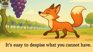 The Fox and the Grapes Story in English | Panchatantra tale