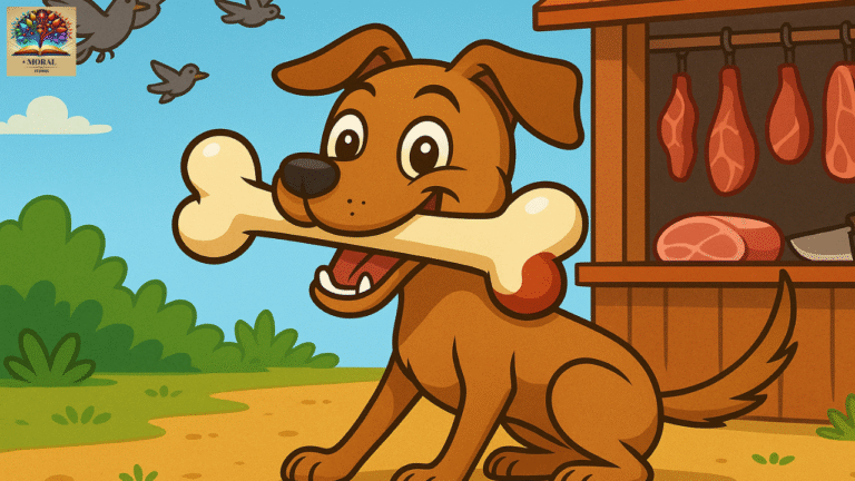 The Greedy Dog Story | Moral on Greed & Contentment