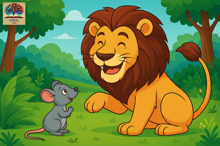 The Lion and the Mouse Story with Moral – 1 Big Lesson About Kindness