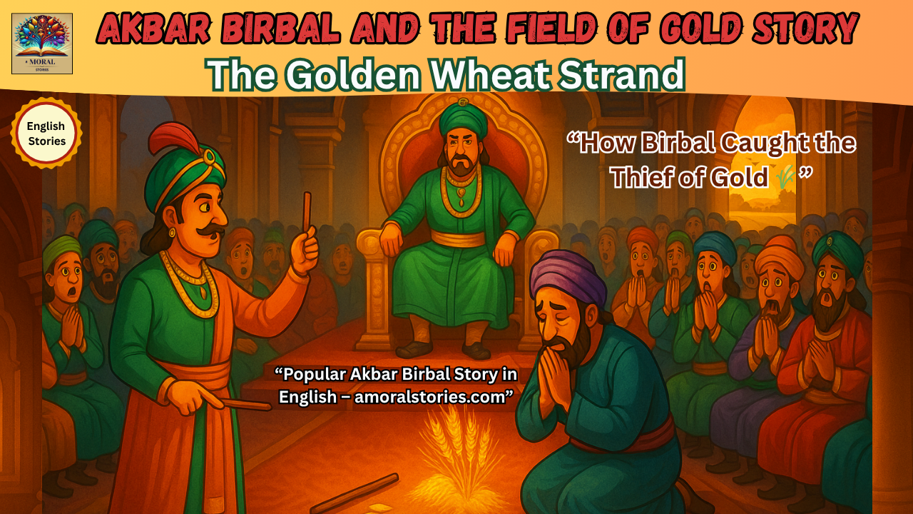 Akbar Birbal and the Field of Gold Story-15 powerful Lessons